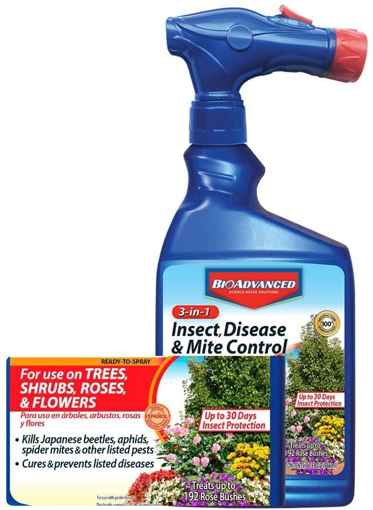 Bayer 708287 3-in-1 Insect Disease & Mite Control Spray, 32-Ounce ...