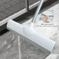 Magic Rubber Broom,50" Long Handle Floor Squeegee,Sweep and Squeegee ...