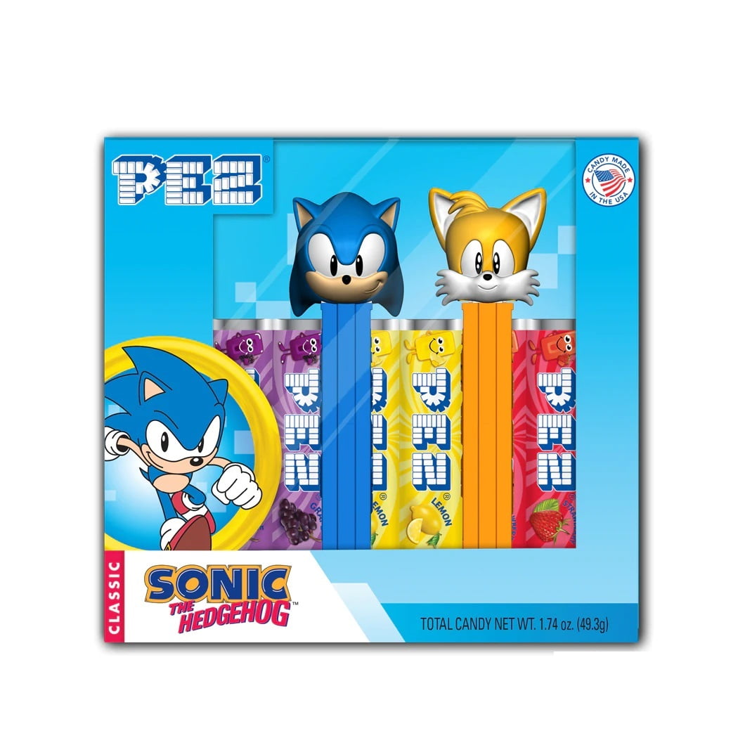 PEZ Candy Sonic the Hedgehog Twin Pack Gift Set - Sonic & Tails ...