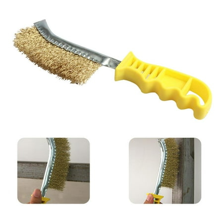 Steel Wire Brush with Hanging Hole Derusting Wire Brush Strong Cleaning ...