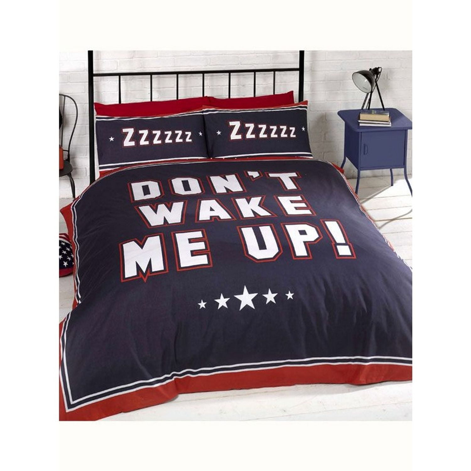 Click here for Catherine Lansfield Dont Wake Me Up Duvet Cover Se... prices