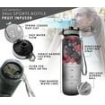 Live Infinitely 34 Oz Gym Water Bottle, Time Marker, Fruit Infuser ...