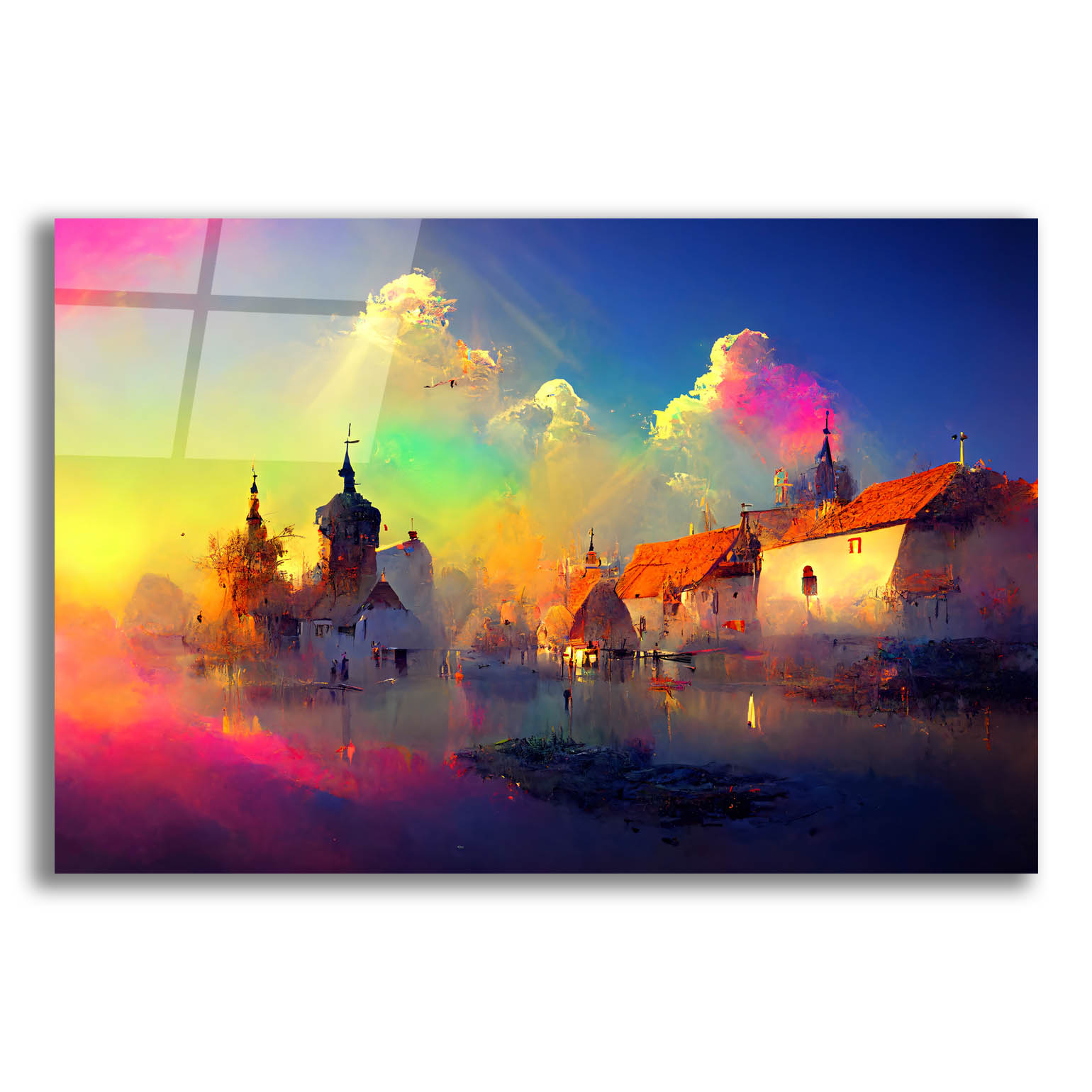 Epic Art 'Medieval Landscapes 5' by Ray Heere, Acrylic Glass Wall Art ...