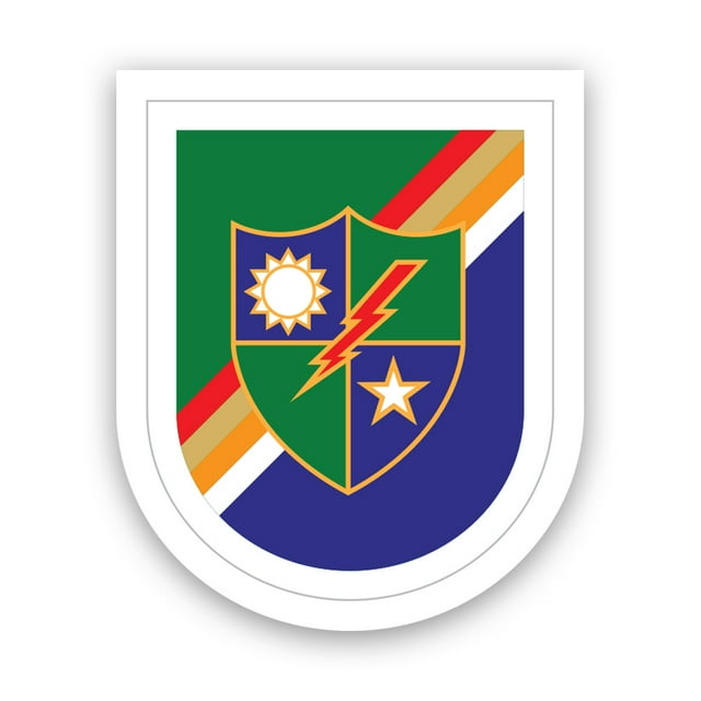 US Army 75th Ranger Regiment Beret Flash Sticker Decal - Self Adhesive ...