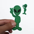 2pcs Alien Cartoon Embroidery Iron-On Patches for Clothing, Bags, and ...