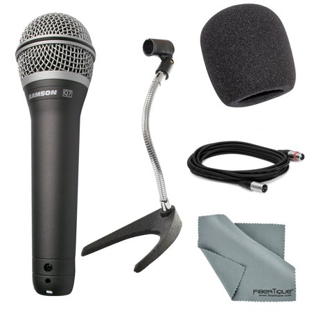 Samson Q7 Supercardioid Neodymium Handheld Microphone Bundle with ...
