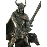 Norse God Freyr Bronzed Finish Statue Pagan Fertility - Walmart.com