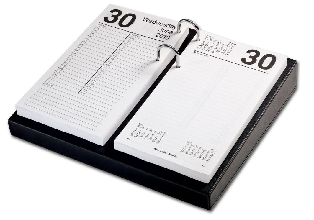 Classic Black 4.5 x 8 Calendar Holder with Silver Accents - Walmart.com