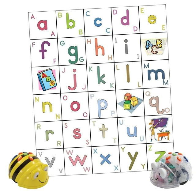 Terappin Bee-Bot or Blue-Bot Alphabet Mat with Alphabet Cards, Coding ...