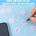 GJX 215 NFC Tags Cards, 100Pcs White Round PVC Coin Cards Compatible ...