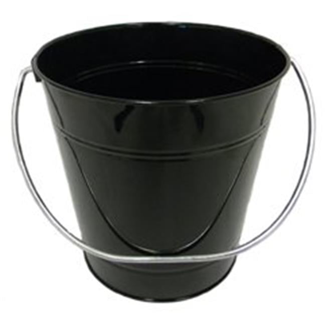 ITALIA 10414 5.5 x 6 In. Black Metal Bucket - 6 Pack - Walmart.com