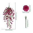 Artificial Morning Glory Vine 30in Fake Flower Hanging Basket Wall ...