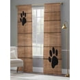 Black Animal Claws Sheer Curtains for Living Room Bedroom Vintage ...