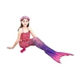 Kids Girls Mermaid Tail Bikini Set Swimwear Swimsuit Swimming Costume ...