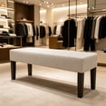 Stretch Bench Cover Removable Washable Slipcover, Rectangular Bench ...