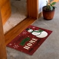 Kashi Home Holiday Snowman Coir Doormat, Outdoor Welcome Mat, 18"x28 ...