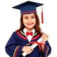 CHENge Toddler Kids Graduation Outfit, Navy Graduation Gown Cap with ...