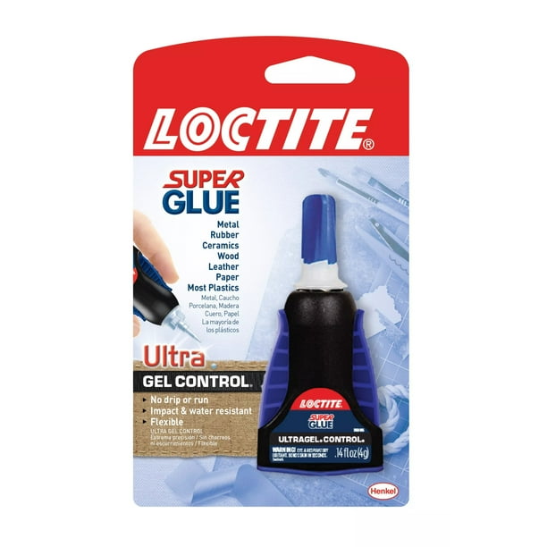 Loctite Super Glue Ultra Gel Control, Pack of 1, Clear 0.14 fl oz ...