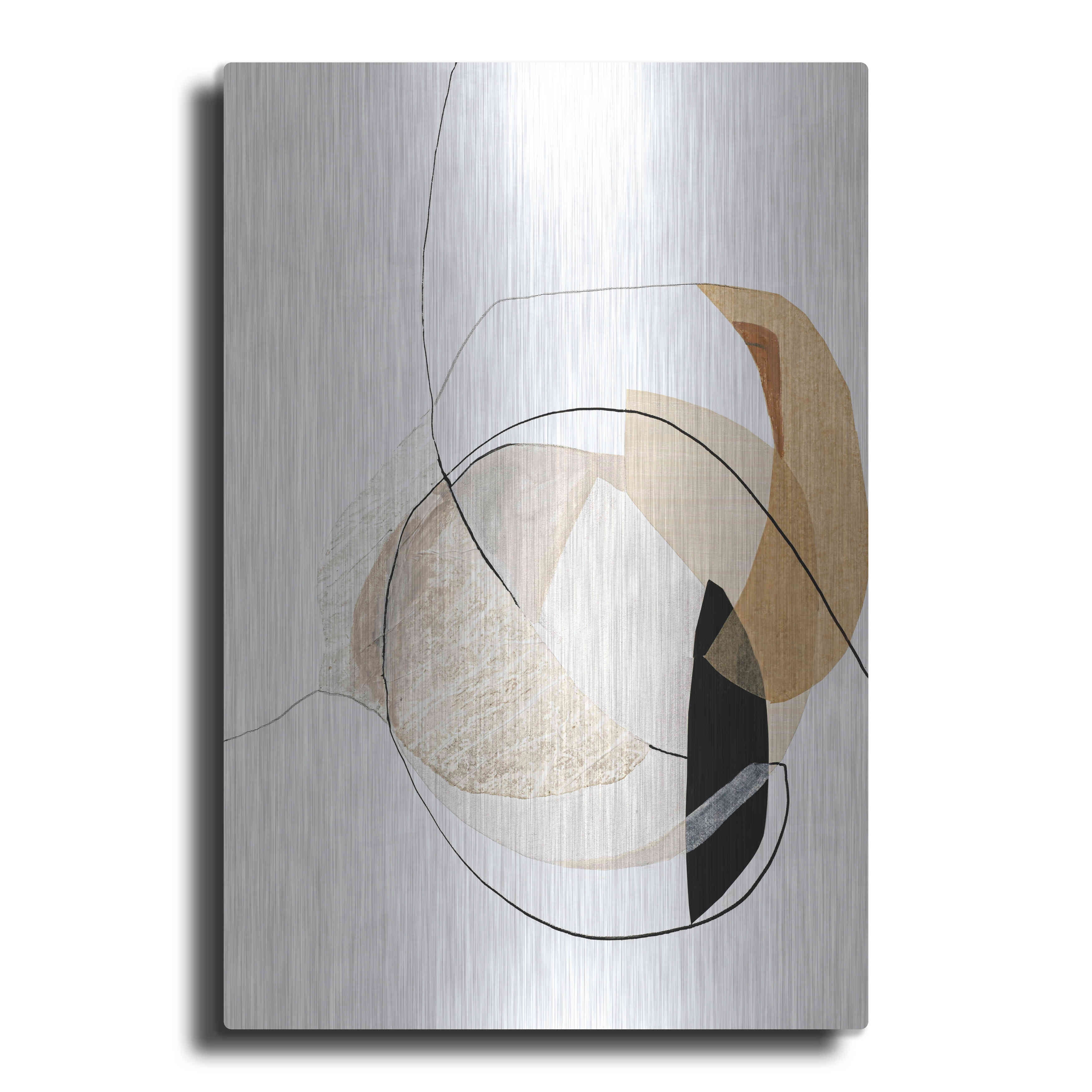 Luxe Metal Art 'Graphical Shapes 4' by Design Fabrikken, Metal Wall Art ...