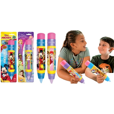 Disney Princess and Mickey Mouse Large Sidewalk Pencil Chalk (2 Units ...