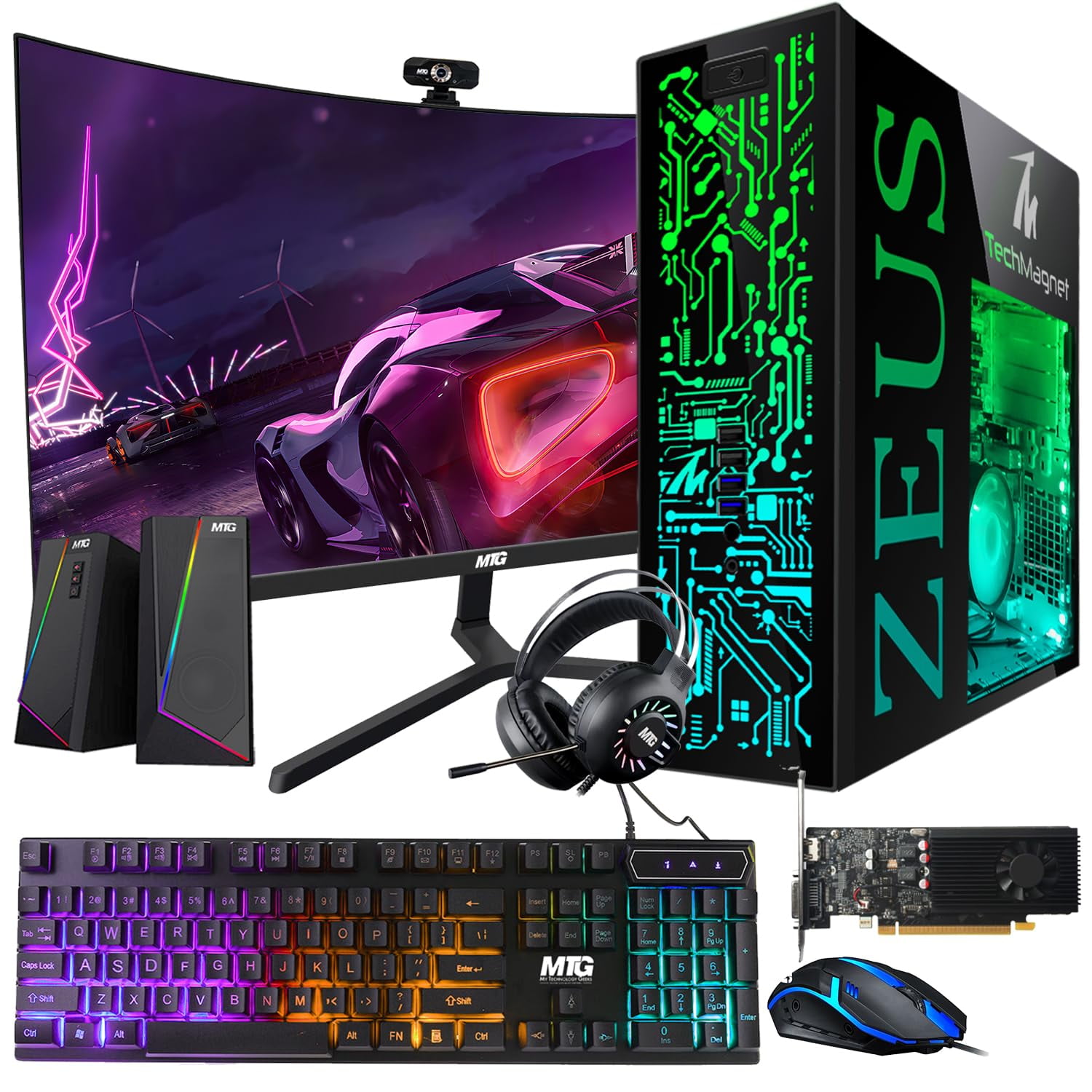 Restored TechMagnet Gaming Desktop PC,Intel i5 4th Gen,Zeus Pro 4,GT ...