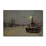 Trademark Art "Whitby" Canvas Art by John Atkinson Grimshaw - Walmart.com