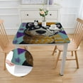 BANET Dog Tablecloths, Colorful Table Covers, Rectangle Paw Bone Print ...
