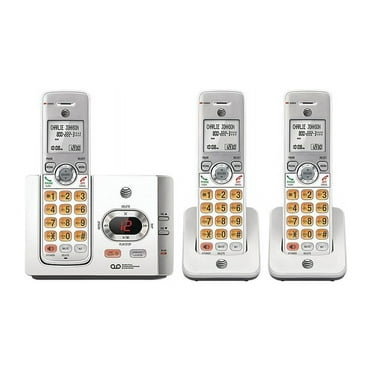 AT&T EL52303 Digital Cordless Phone Machine with 3 Handsets, Caller ID ...