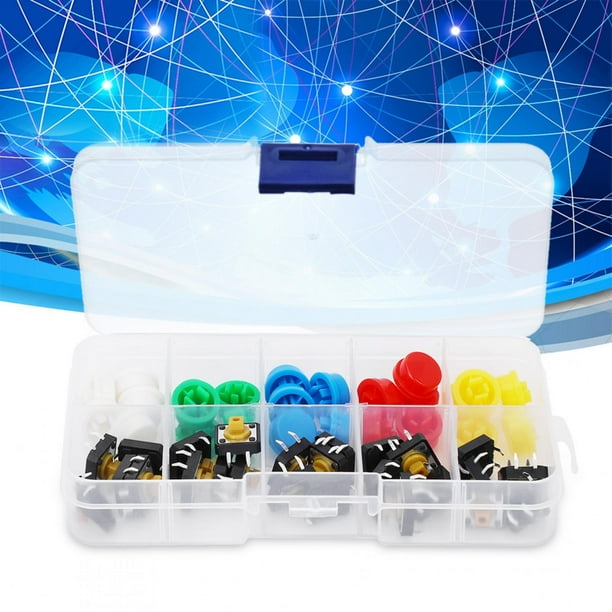 Micro Switches Buttons, 50mA Tactile Push Button Switch 100000 Cycles ...