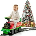 Gymax 6V Electric Kids Ride On Train Motorized Train Toy w/ Track & 6 ...