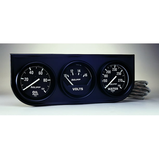 Auto Meter 2397 Gauge Oil Pressure Voltmeter Water Temperature - Walmart.ca