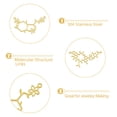 1Box 32Pcs 4 Styles 304 Stainless Steel Connector Charms Molecular ...