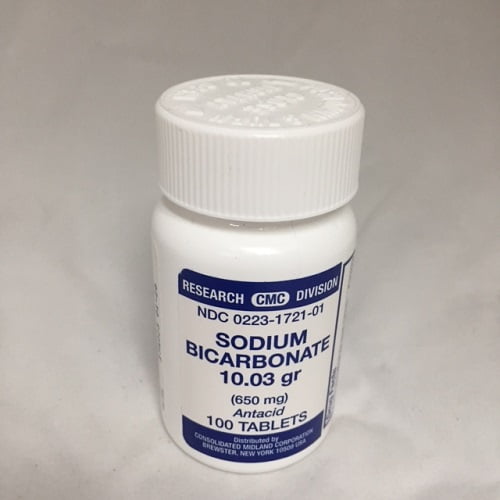 Concord Laboratories Sodium Bicarbonate 650 mg Antiacid Tablets, 100 ct ...