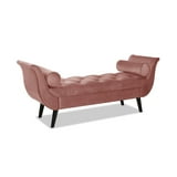 Free Shipping! Alma Tufted Flared Arm Entryway Bench Orange - Walmart ...