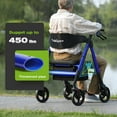 OasisSpace Heavy Duty Rollator Walker - Large Seat for Seniors ... OasisSpace Heavy Duty Rollator Walker - Large Seat for Seniors ...