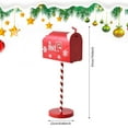 Santa Letter Box Metal Construction With Base Mailbox For Indoor ...