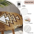 Brown Southwest Round Tablecloth for 36-44 Inch Tables,Fitted Table ...