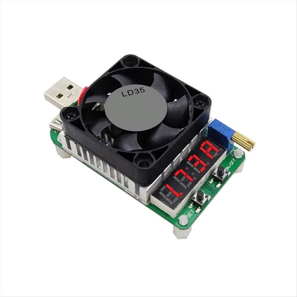 Probador de Carga Electrónico USB, Medidor de Voltaje y Corriente ...