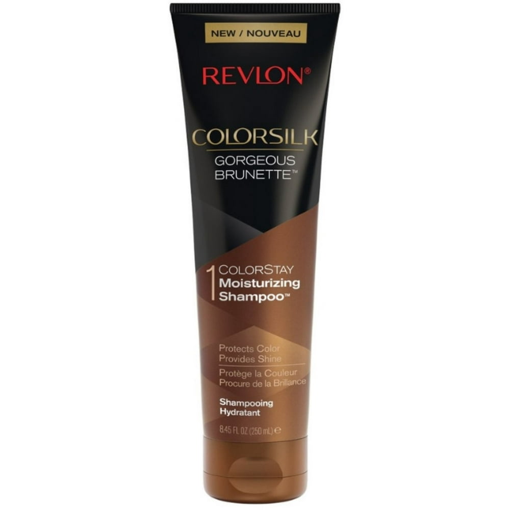 Revlon ColorSilk ColorStay Nourishing Shampoo Gorgeous Brunette, 8.45 ...