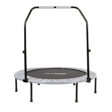 "Soozier Mini Backyard Outside Single Person Trampoline with Adjustable ...