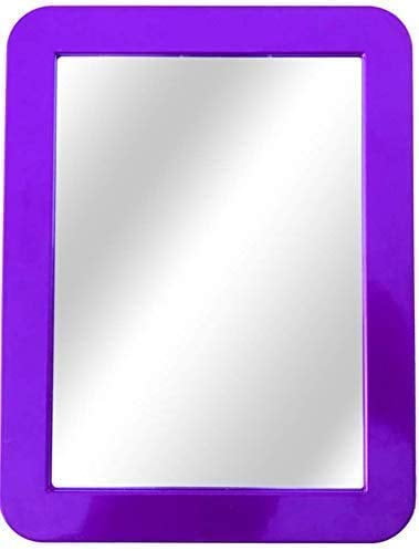 Lina Travel Handheld Purple Selfie Mirror for Portable Use with Sticky ...