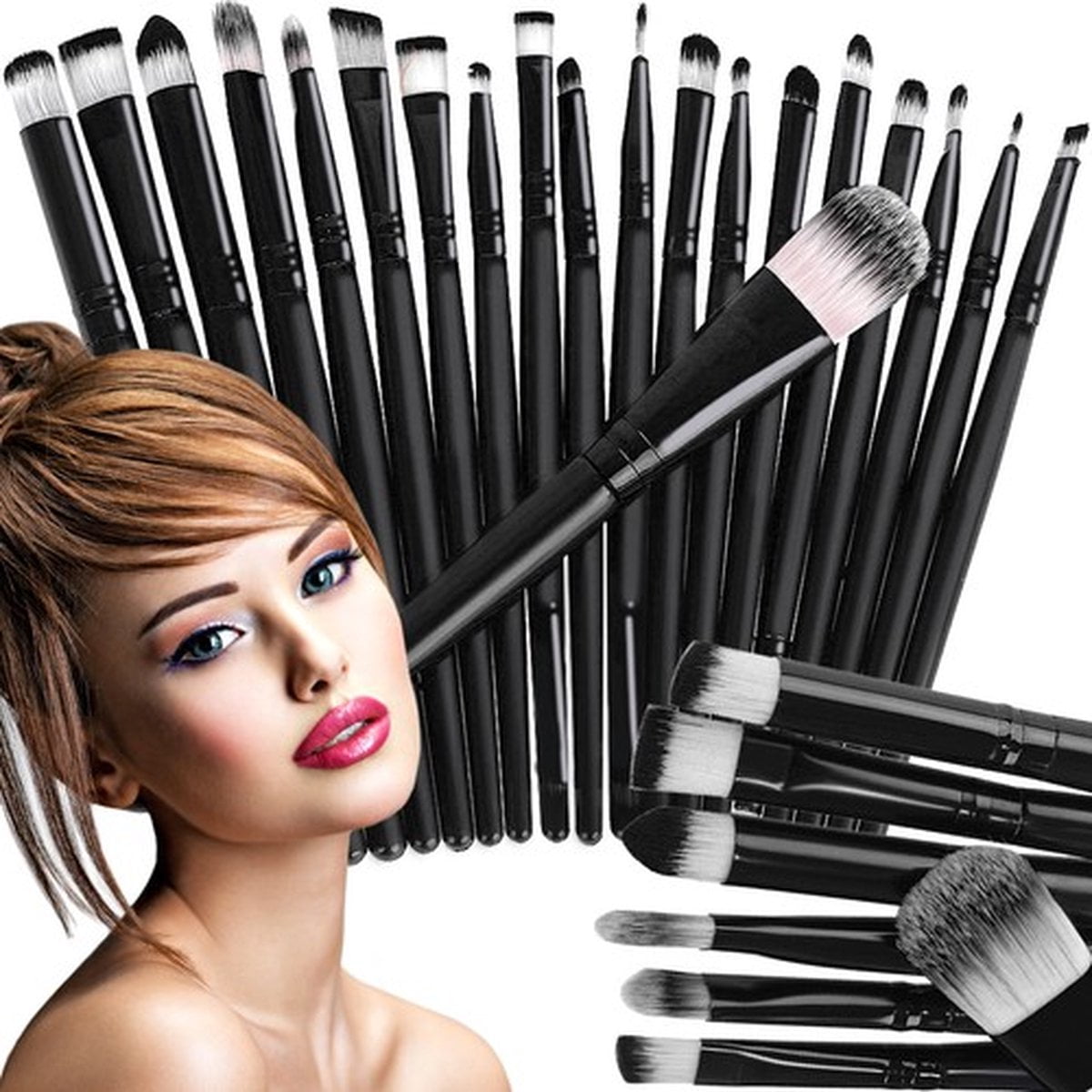 20-Piece Makeup Brush Set | Professional Makeup Brushes | Makeup ...