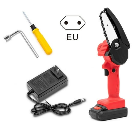 Rechargeable Cordless Mini Electric Chain Saw Woodworking Saw One ...