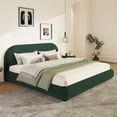 LHYY Dark Green Velvet Soft Bed: Light Luxury Texture,Adding a High-end ...