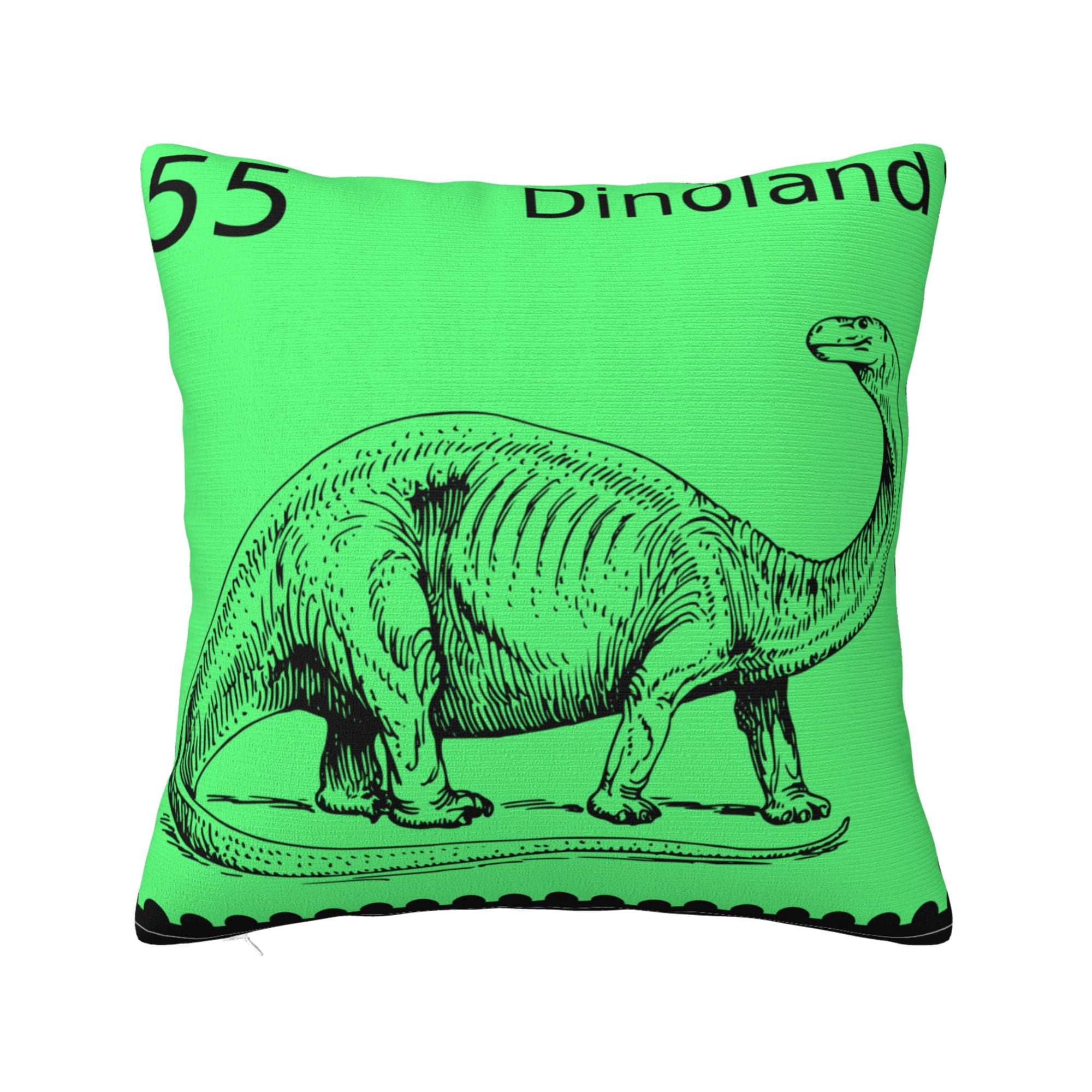 ZICANCN Decorative Throw Pillow Covers , Stamp Dino Dinosaur Couch Sofa ...