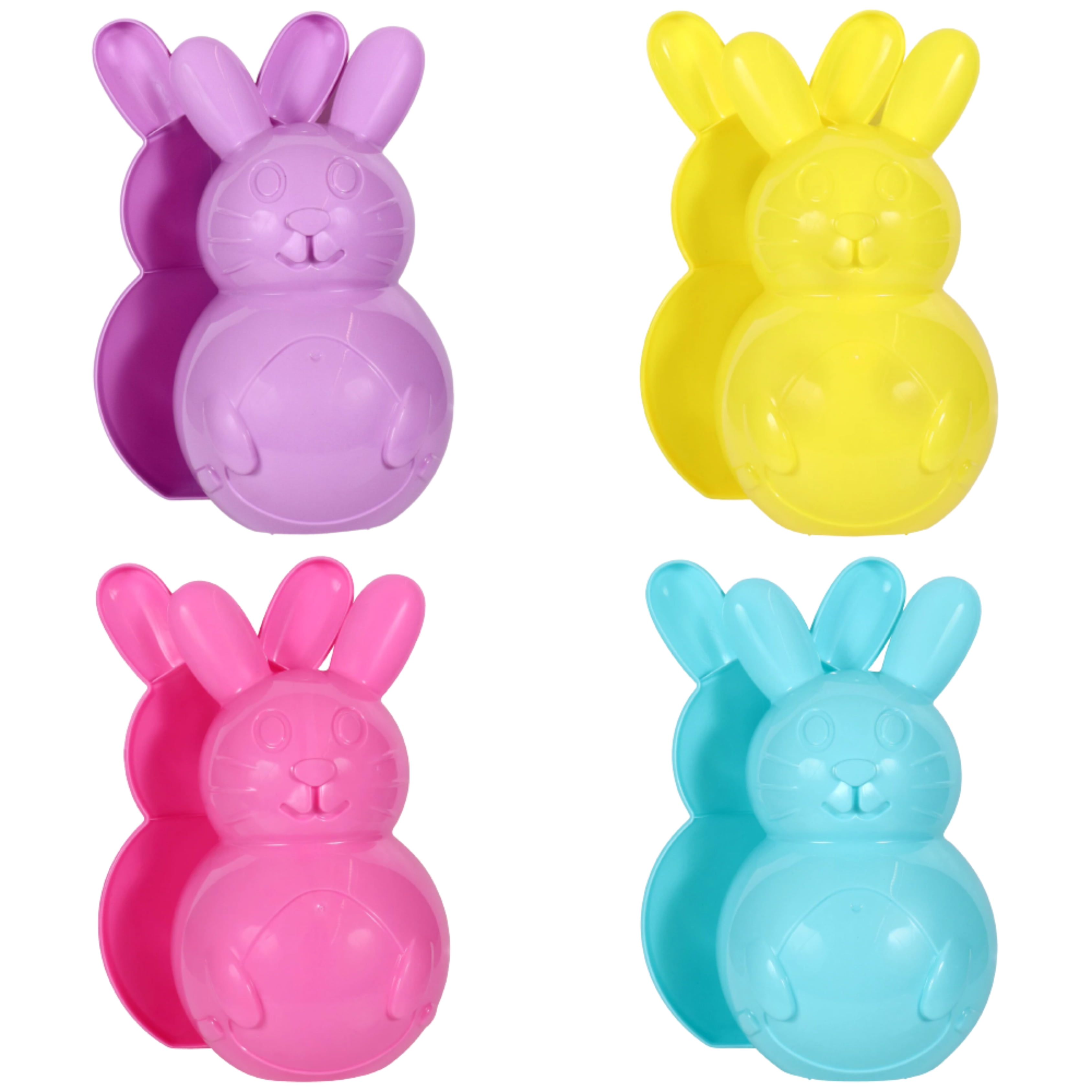IOS Easter Essentials Colorful Bunny Fillable MDF Containers For Egg ...