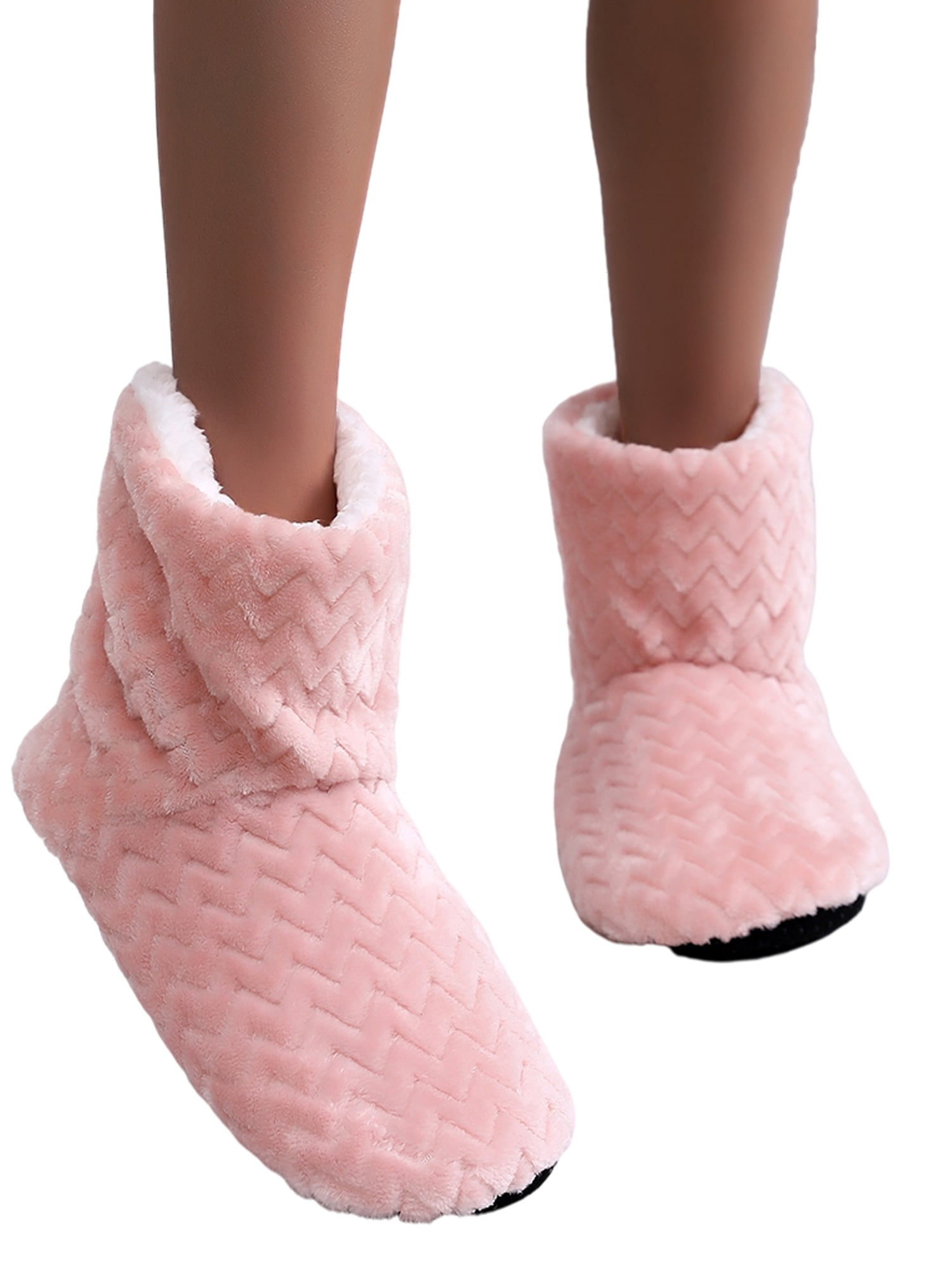 Daeful Women Indoor Warm Winter Shoes Soft House Slippers Plush House ...