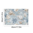 4 Styles Coastal Placemats – Nautical Seahorse Turtle Seashell Starfish ...