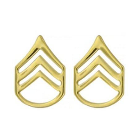 Rothco - Polished - Military Staff Sergeant Pin-On Insignia Pair SSG ...