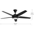 Signature Plus II Collection 54" LED Five Blade Fan - Walmart.com
